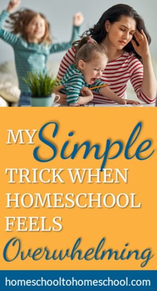 My simple trick when homeschool feels overwhelming … - Homeschool to ...
