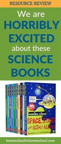 I’m HORRIBLY excited about these Horrible Science Books Review